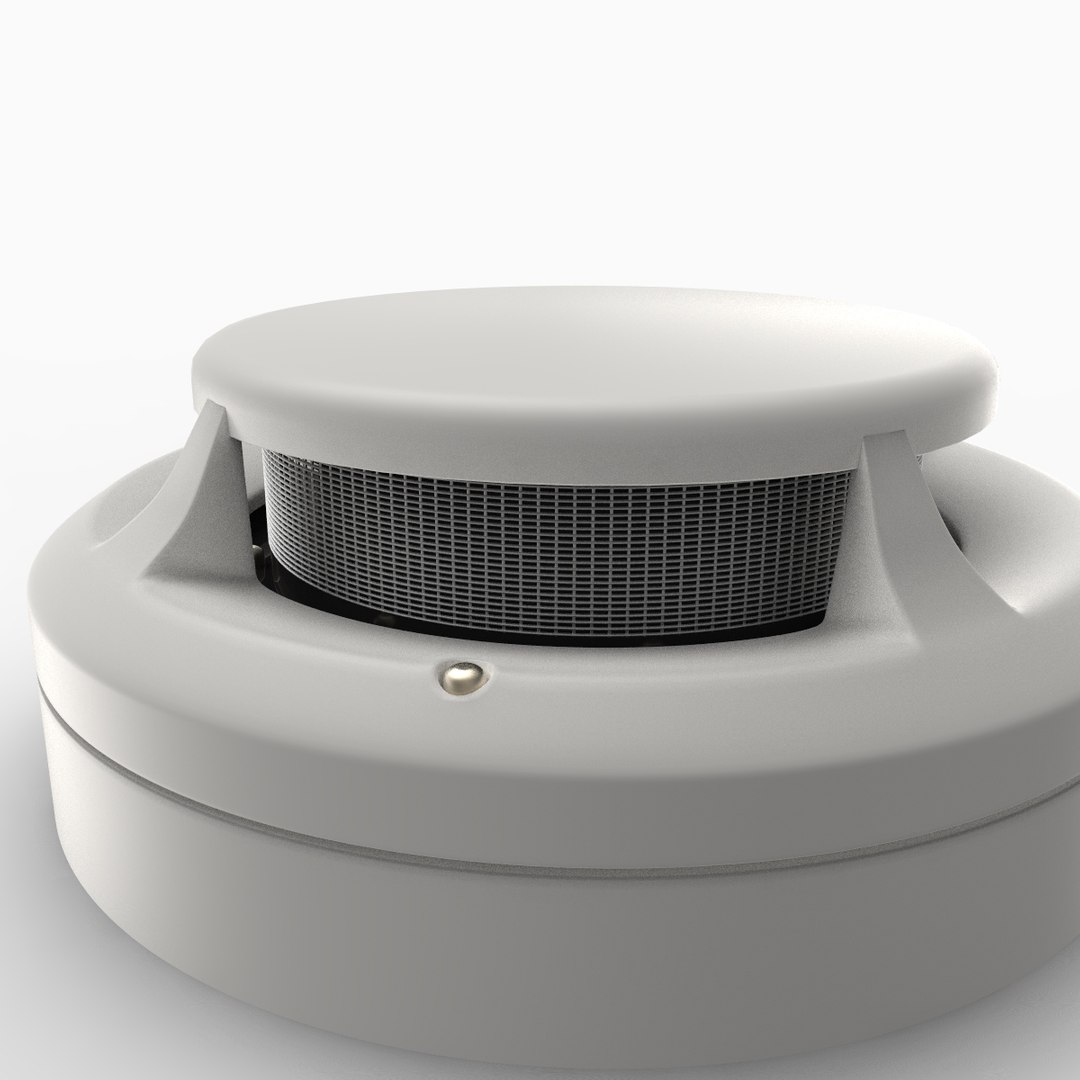 3d Model Smoke Detector Detects
