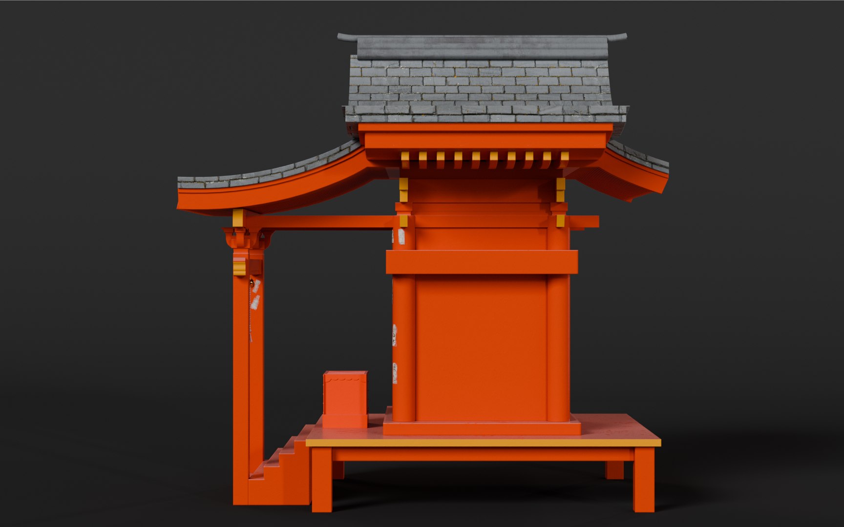 Japanese Shrine 3d Model 3D Model - TurboSquid 2416677