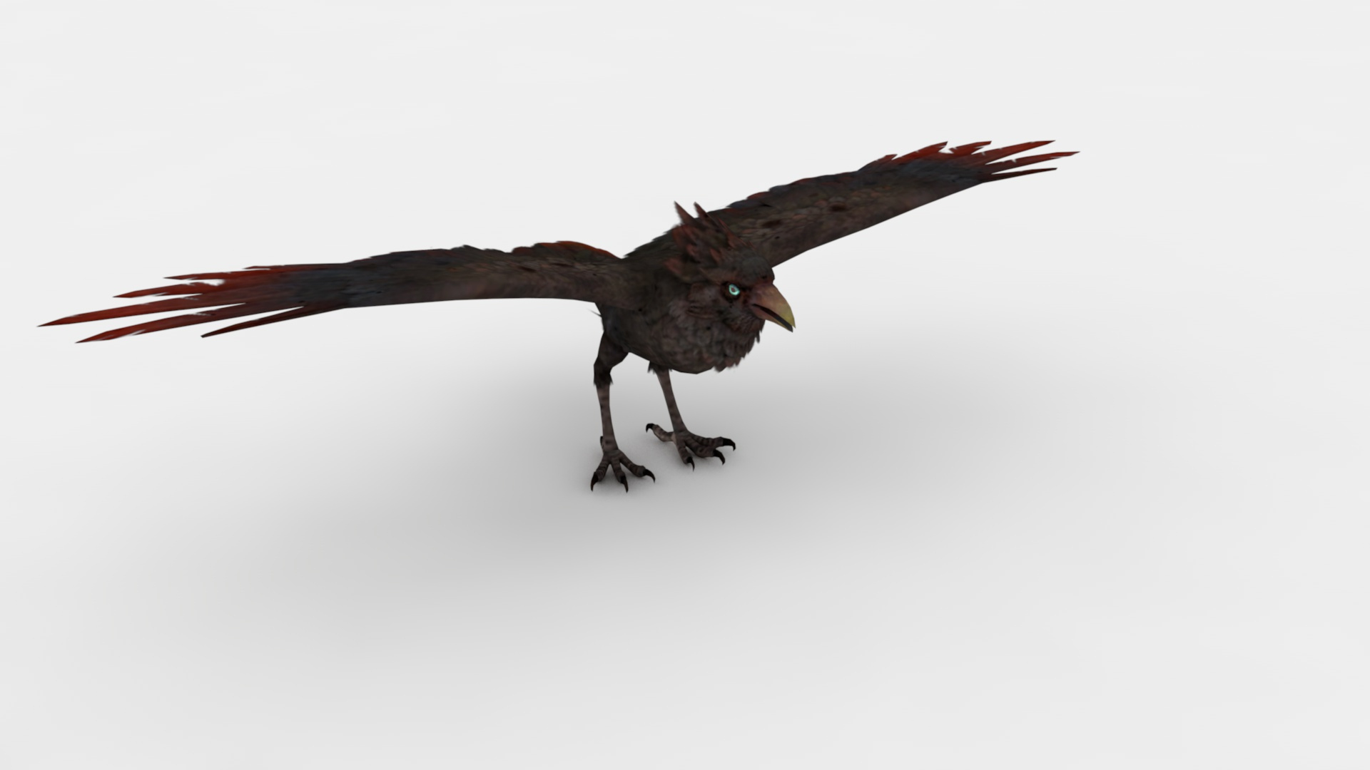 3D Model 2in1 Carrion Crow Rigged And Animated - TurboSquid 2348409