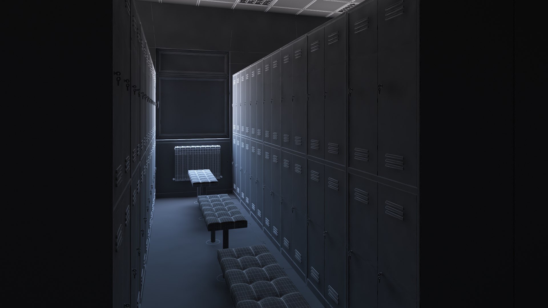 Locker Room 2 Model - TurboSquid 2014472