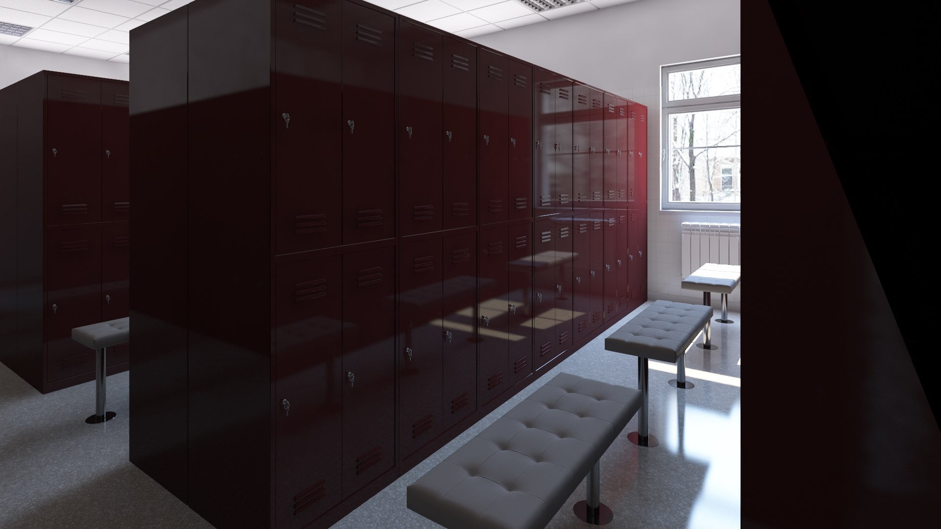 Locker Room 2 Model - TurboSquid 2014472