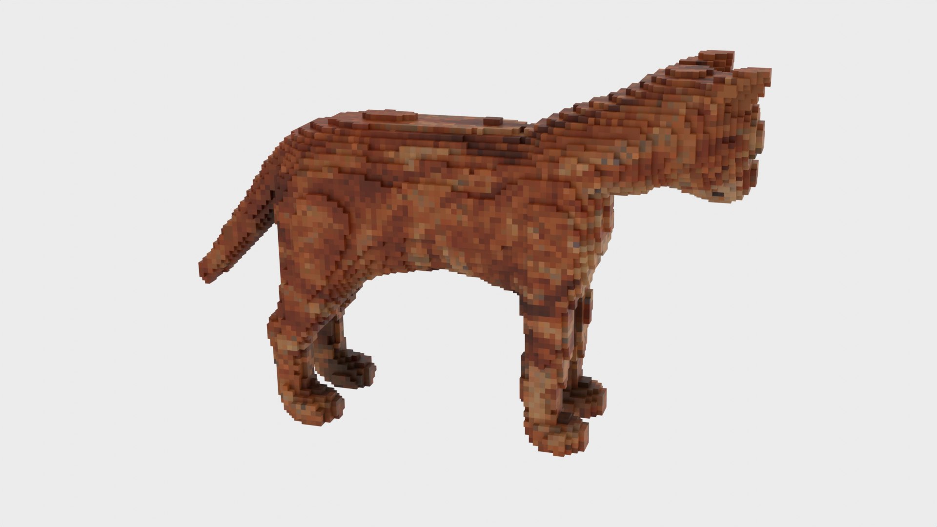 3D Cat Voxel Style - TurboSquid 2004664