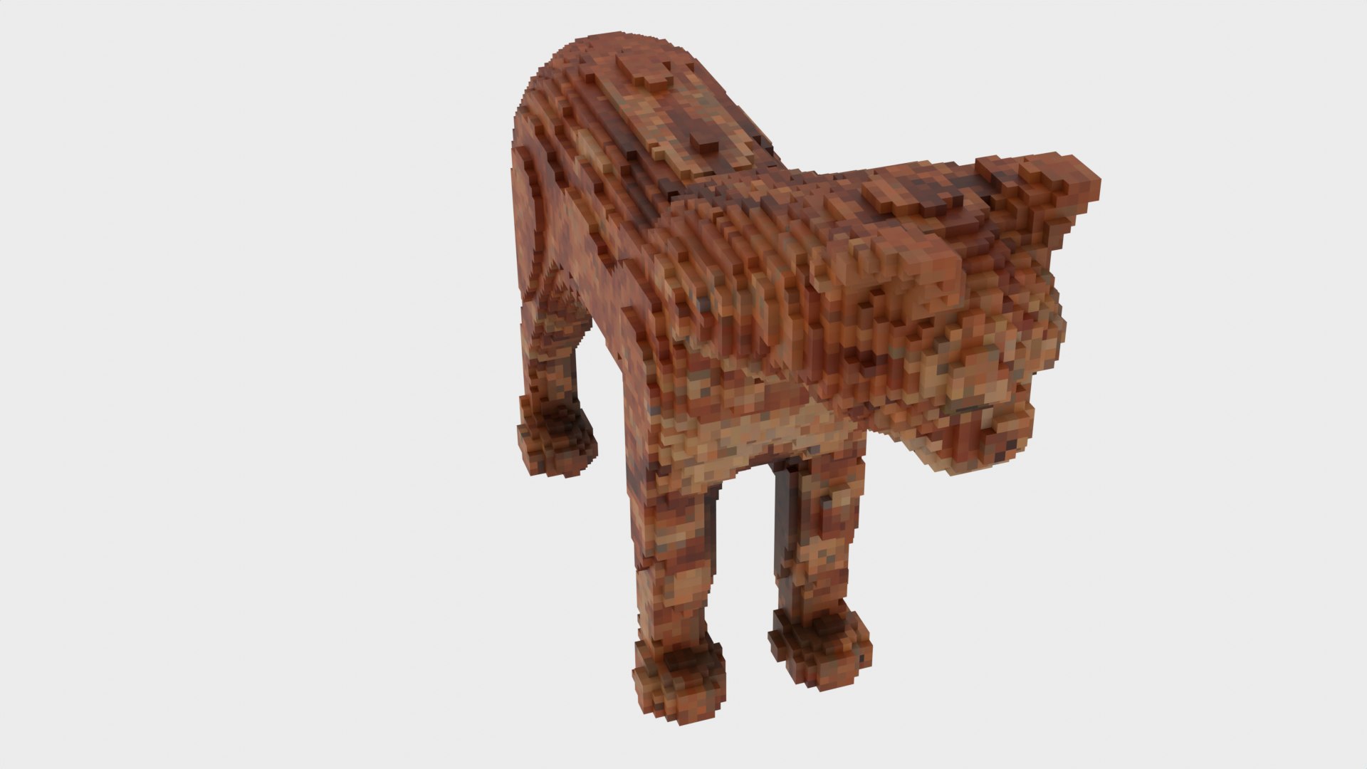 3D Cat Voxel Style - TurboSquid 2004664