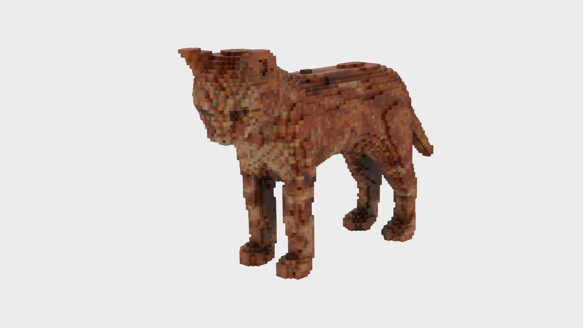 3D Cat Voxel Style - TurboSquid 2004664