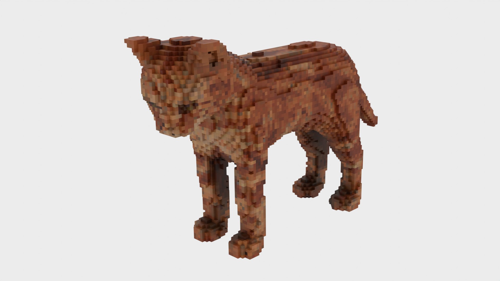 3D Cat Voxel Style - TurboSquid 2004664
