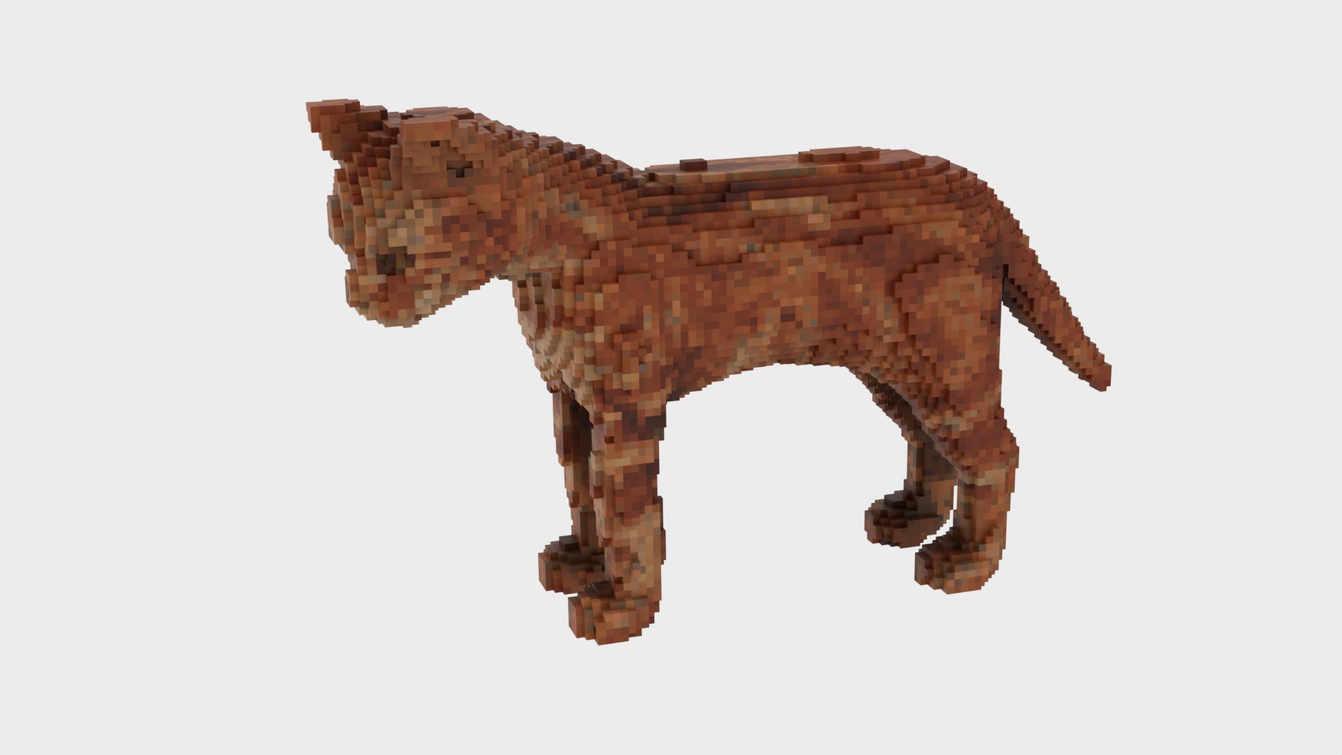 3D Cat Voxel Style - TurboSquid 2004664