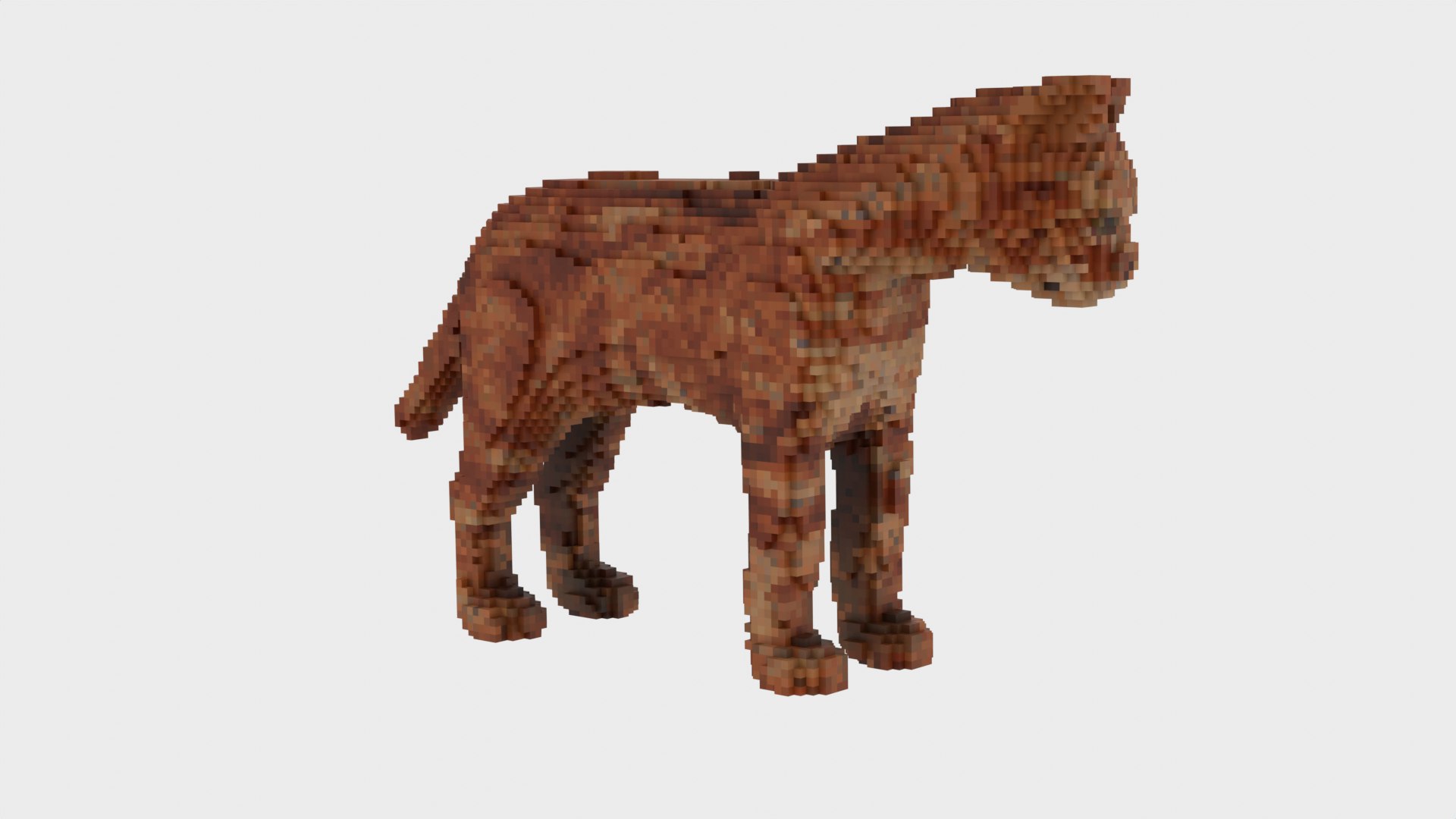 3D Cat Voxel Style - TurboSquid 2004664