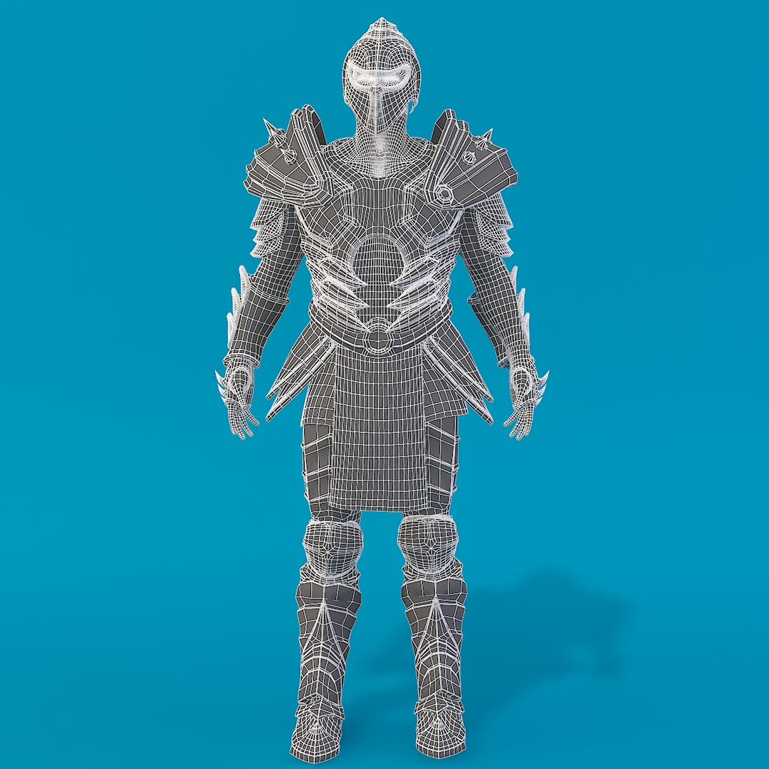 Knight Warrior Gauntlet 3d Model