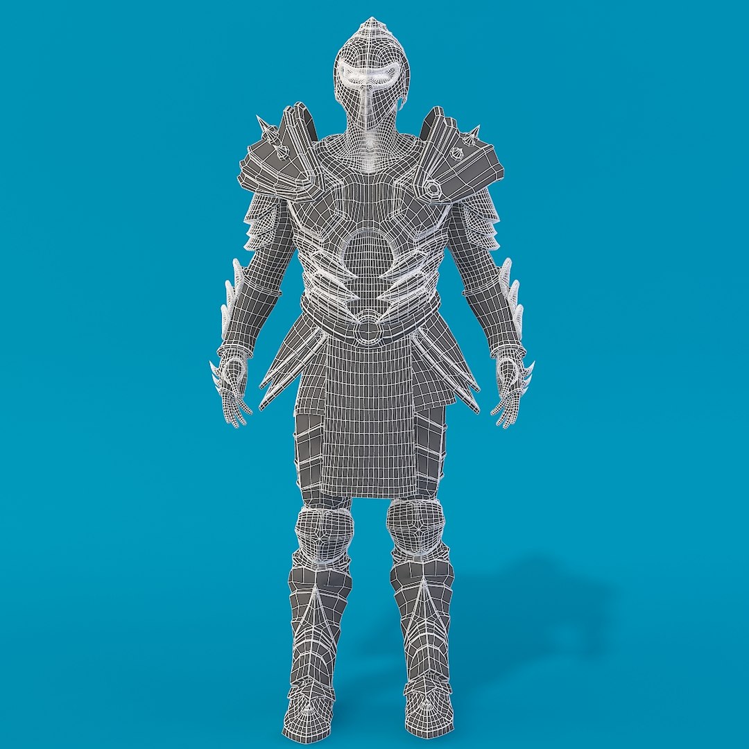 Knight Warrior Gauntlet 3d Model