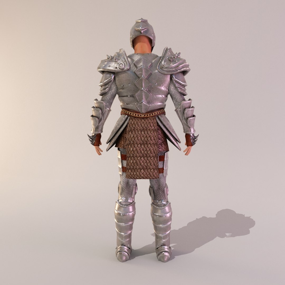 Knight Warrior Gauntlet 3d Model