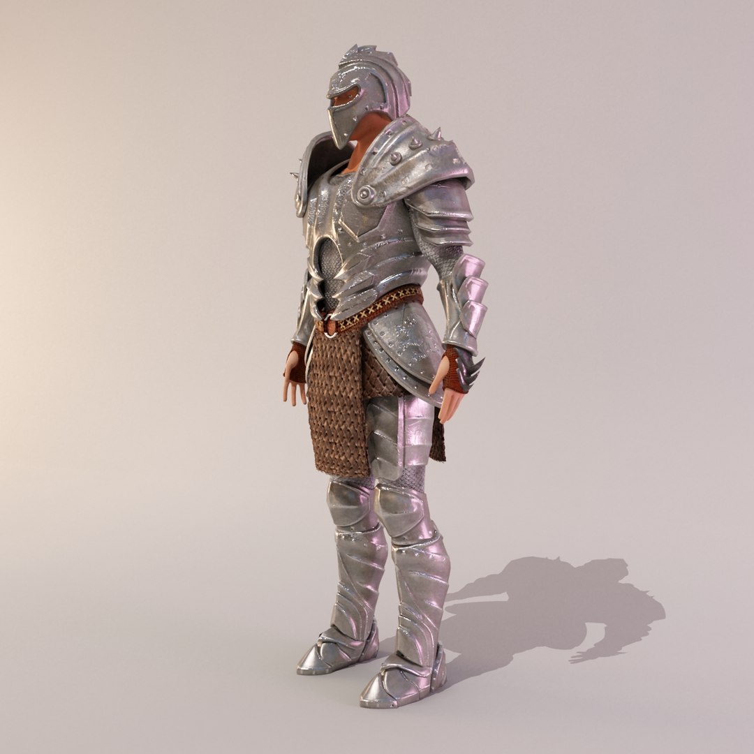 Knight Warrior Gauntlet 3d Model