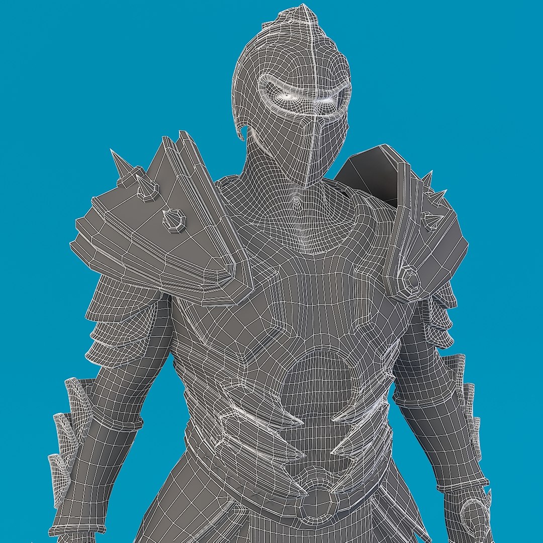 Knight Warrior Gauntlet 3d Model