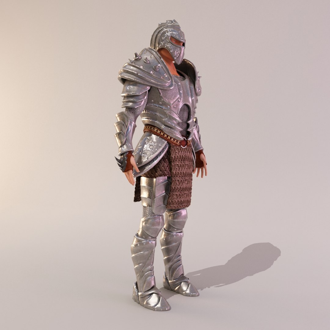 Knight Warrior Gauntlet 3d Model