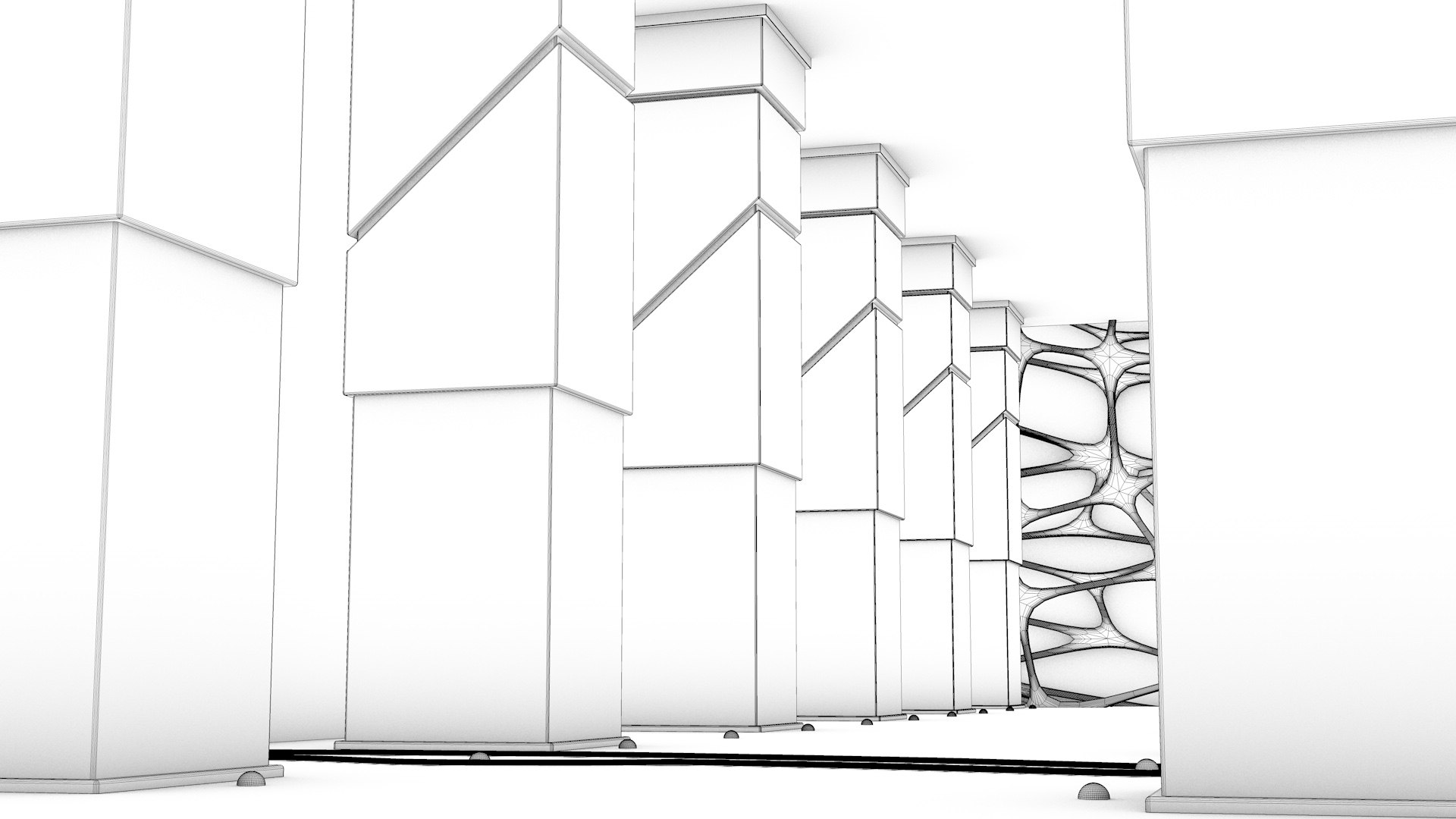 3D Minimalist Epic Temple Background Environment - TurboSquid 2040502