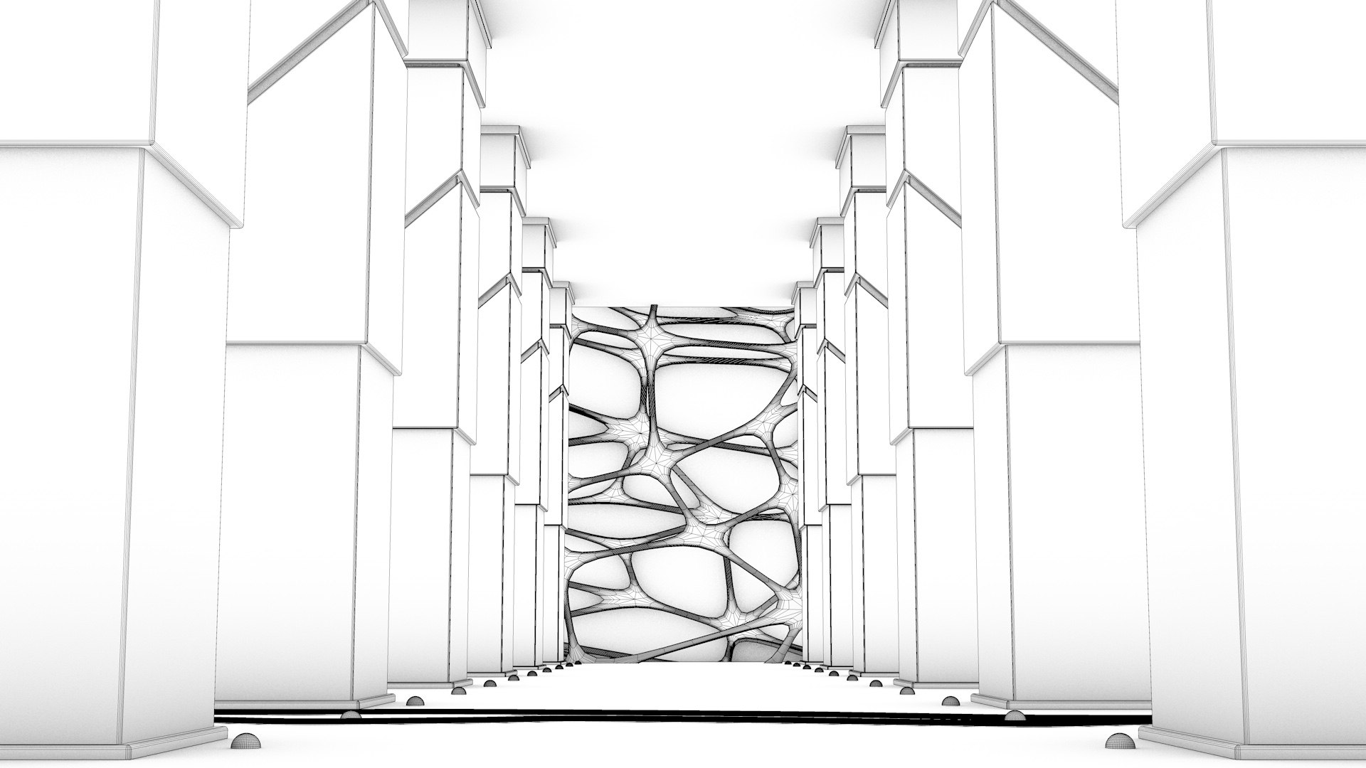 3D Minimalist Epic Temple Background Environment - TurboSquid 2040502