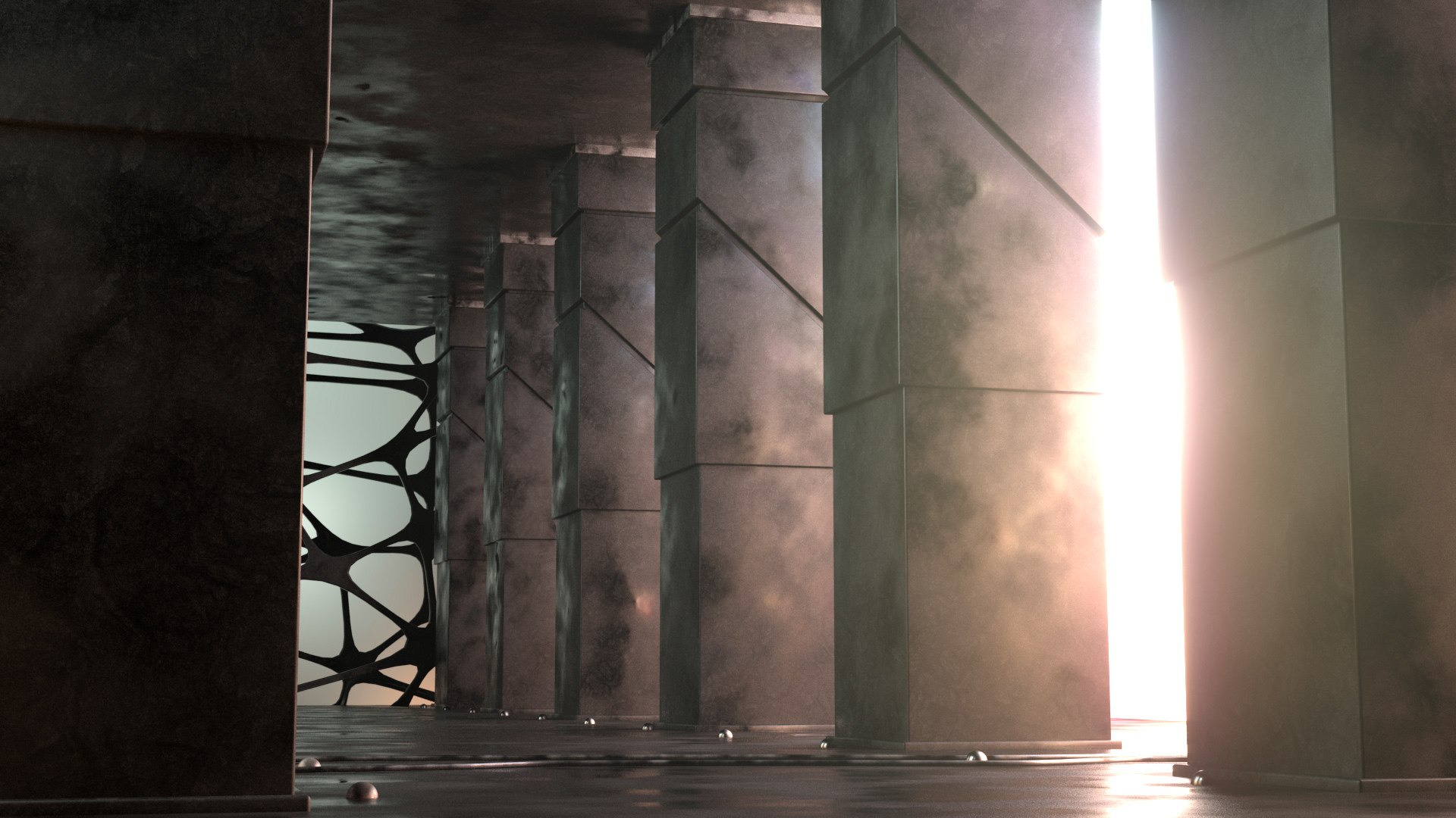 3D Minimalist Epic Temple Background Environment - TurboSquid 2040502