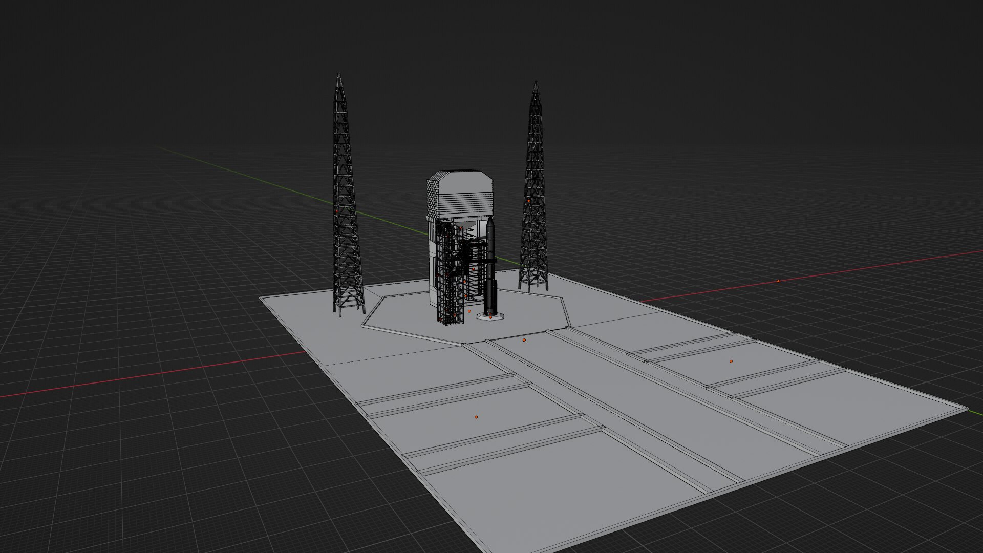 3D Space Center Launch Complex Model - TurboSquid 1924012