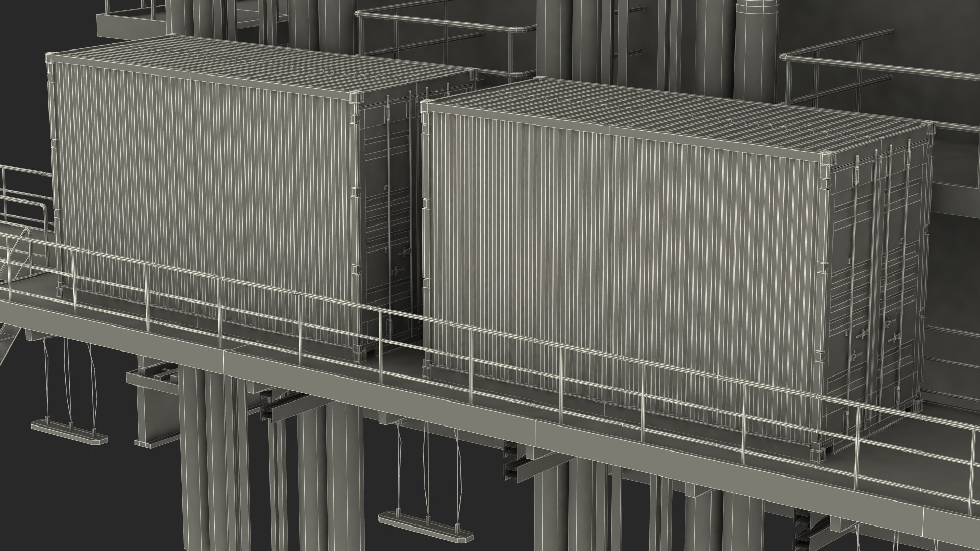 3D drilling rig tower - TurboSquid 1577133