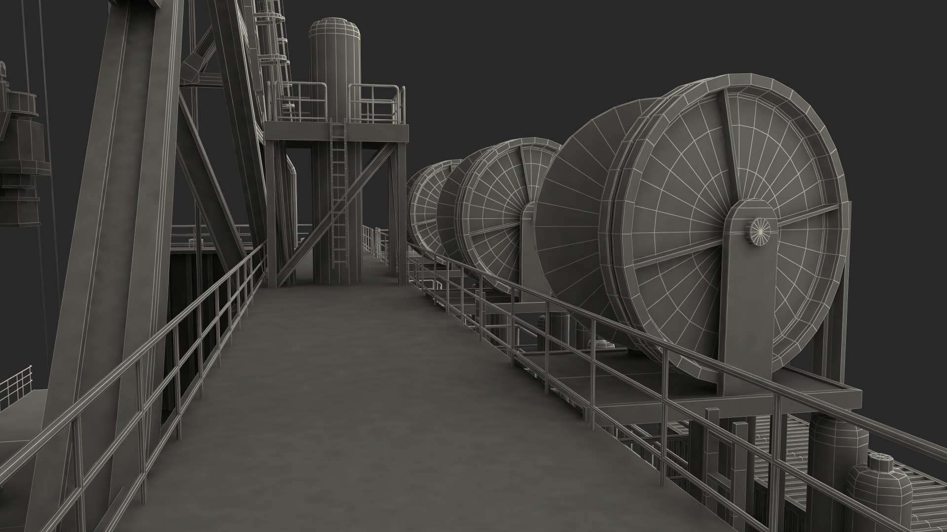 3D drilling rig tower - TurboSquid 1577133