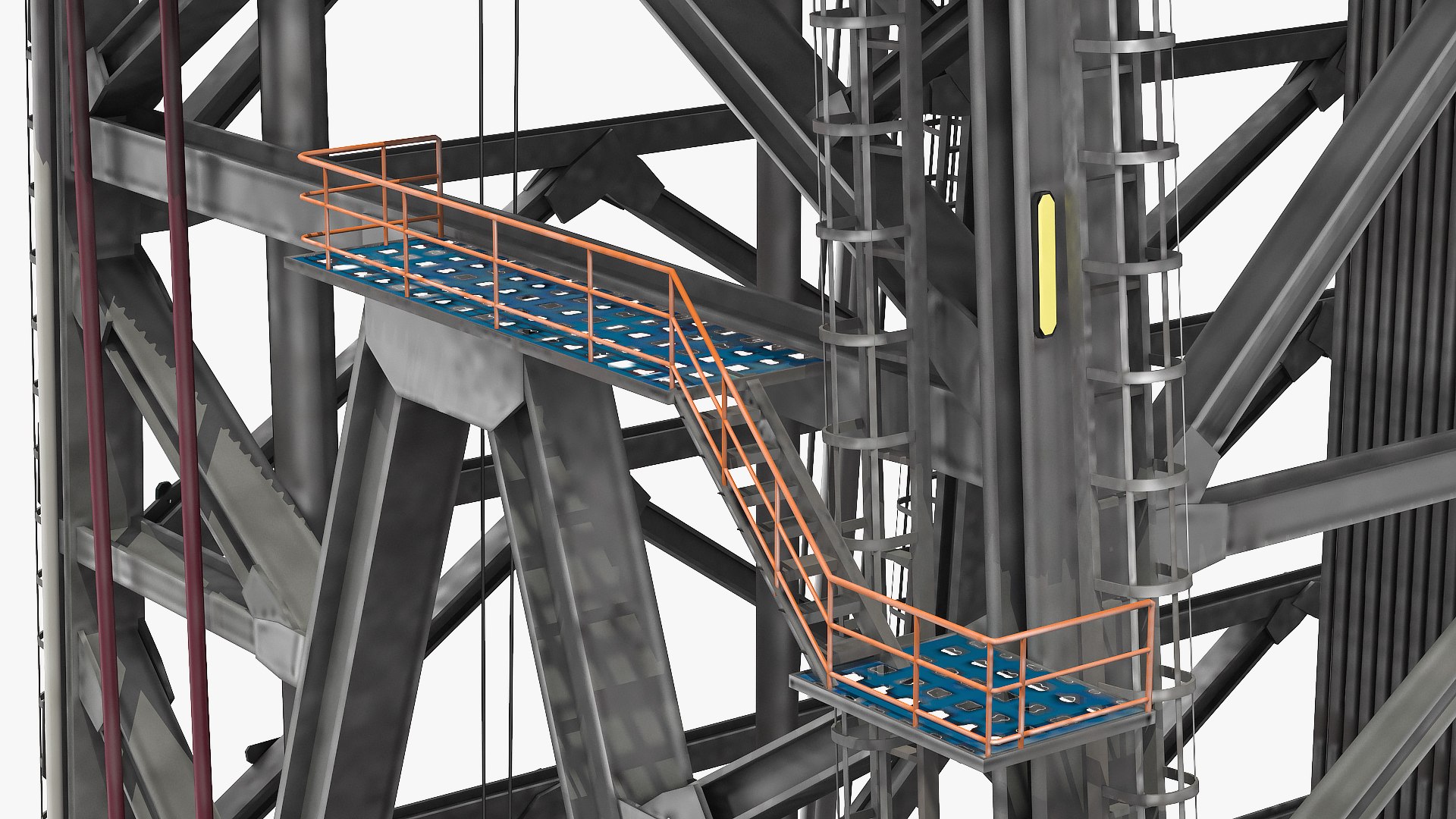 3D drilling rig tower - TurboSquid 1577133