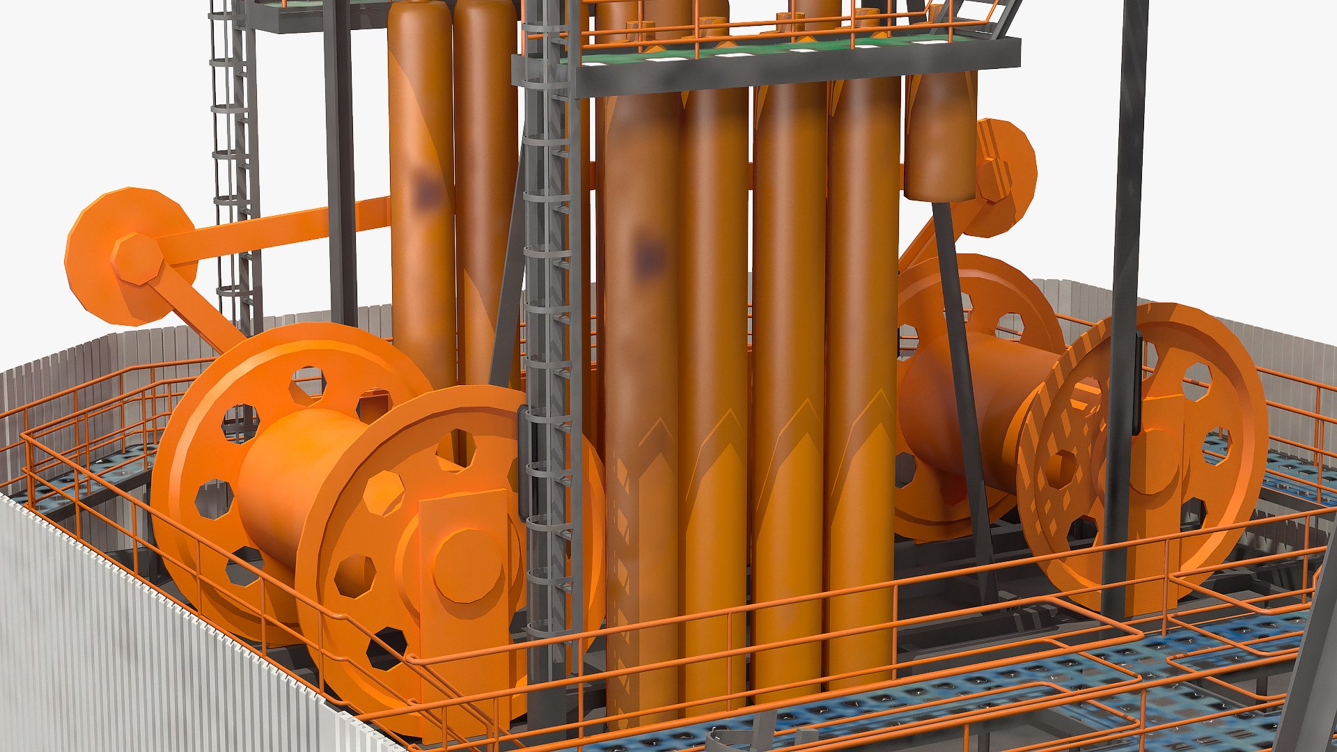 3D drilling rig tower - TurboSquid 1577133