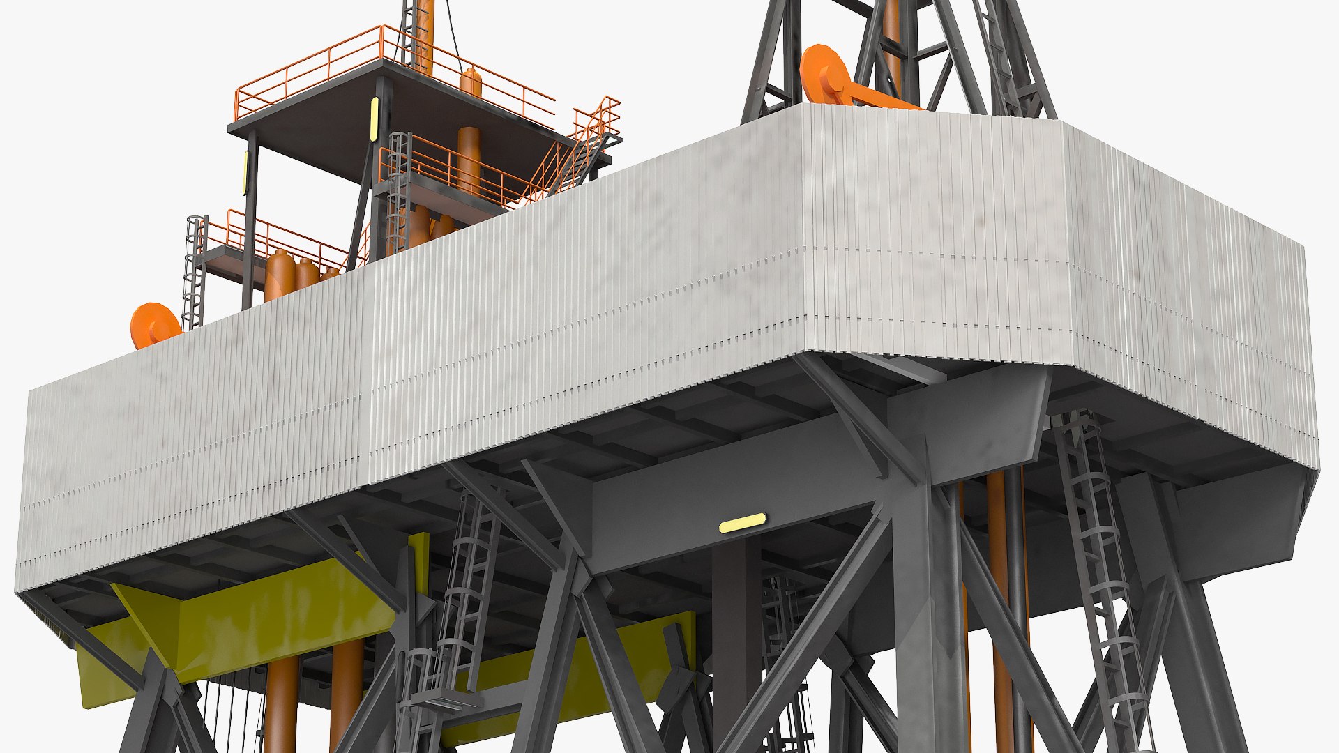 3D drilling rig tower - TurboSquid 1577133