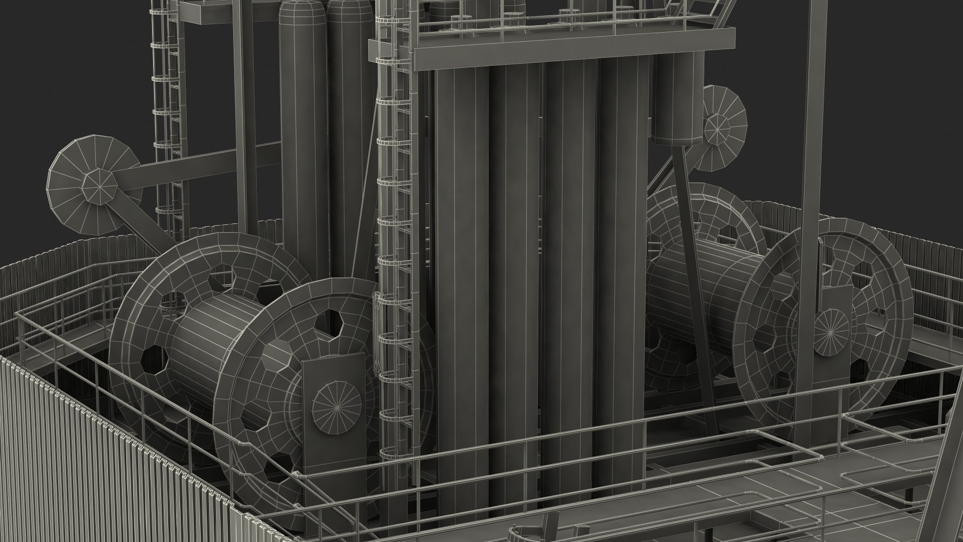 3D drilling rig tower - TurboSquid 1577133