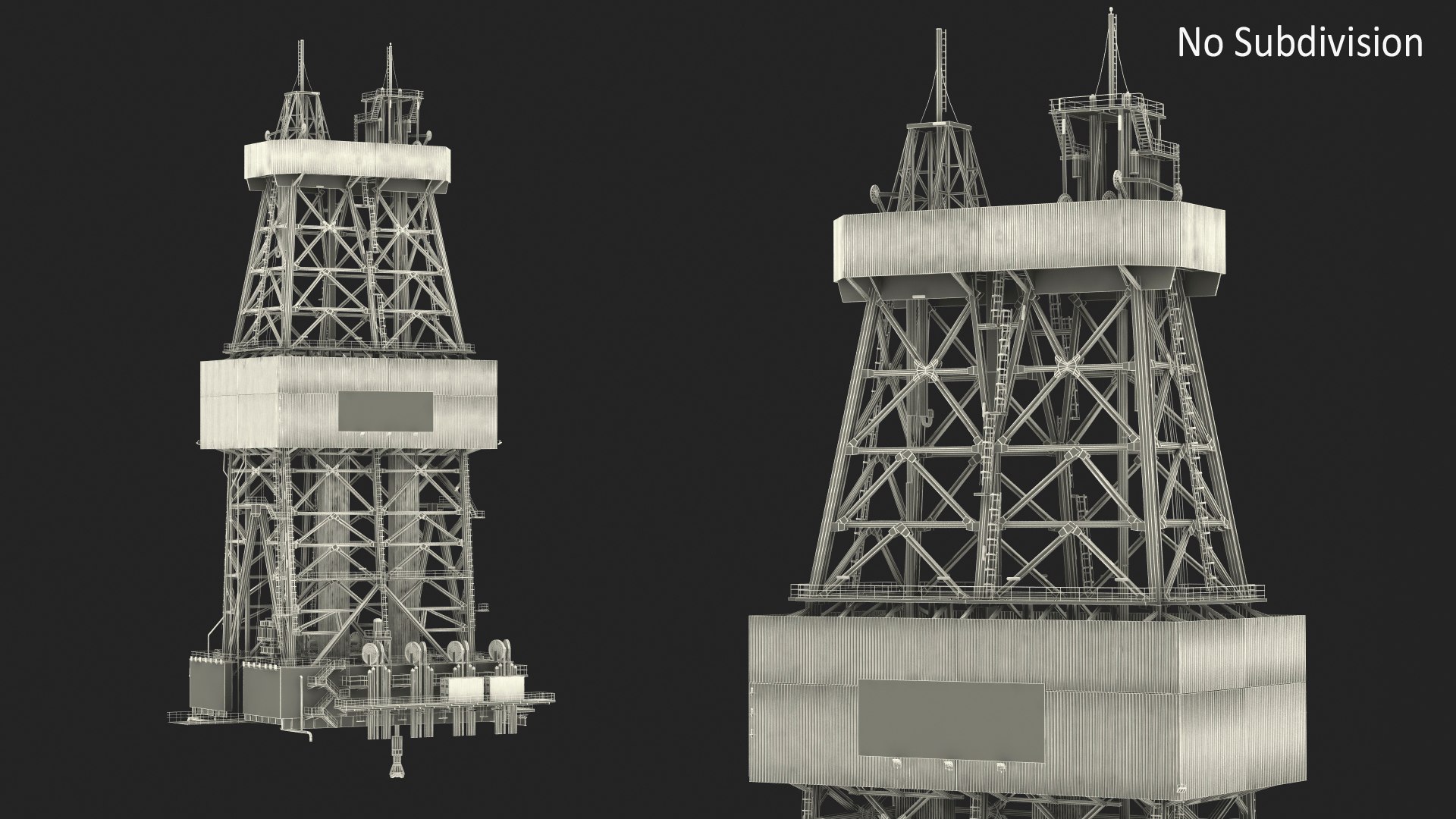 3D drilling rig tower - TurboSquid 1577133