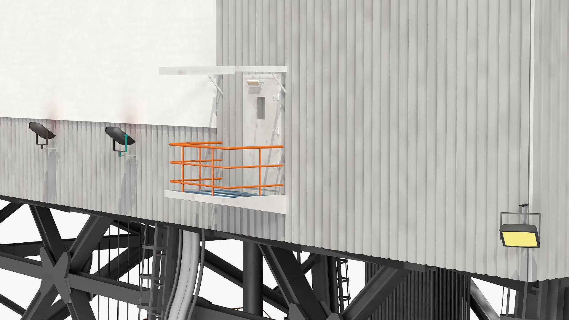 3D drilling rig tower - TurboSquid 1577133