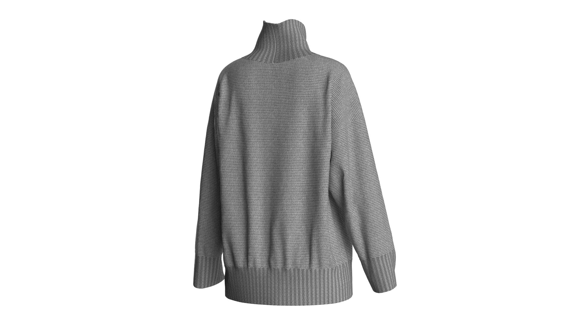 3D Female knit long sleeve model - TurboSquid 2181460