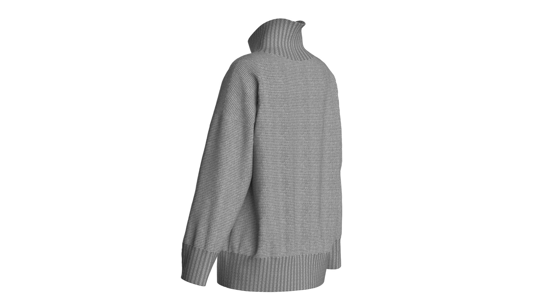 3D Female knit long sleeve model - TurboSquid 2181460