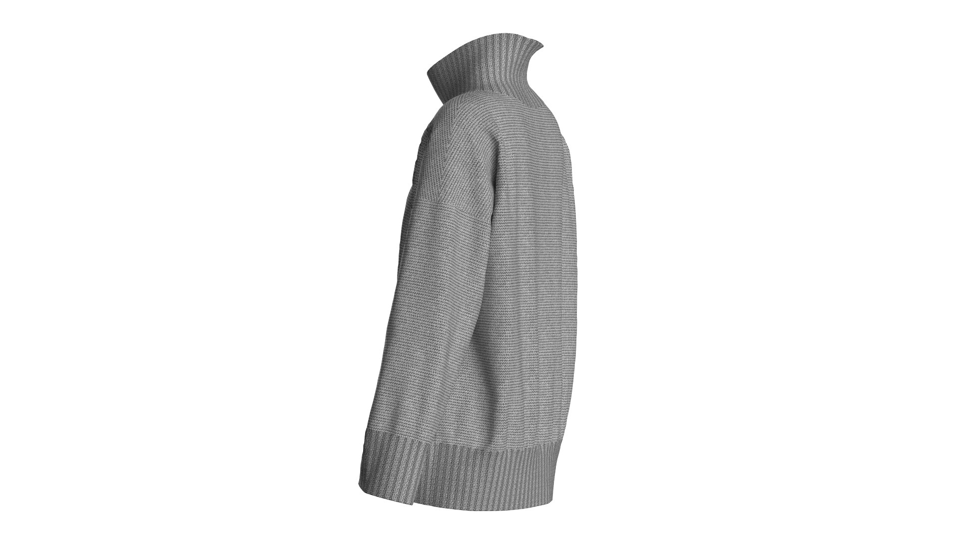 3D Female knit long sleeve model - TurboSquid 2181460