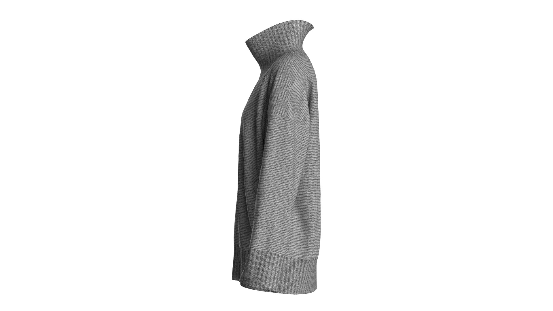 3D Female knit long sleeve model - TurboSquid 2181460