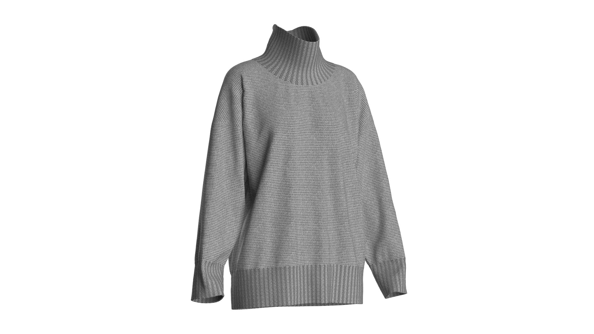 3D Female knit long sleeve model - TurboSquid 2181460