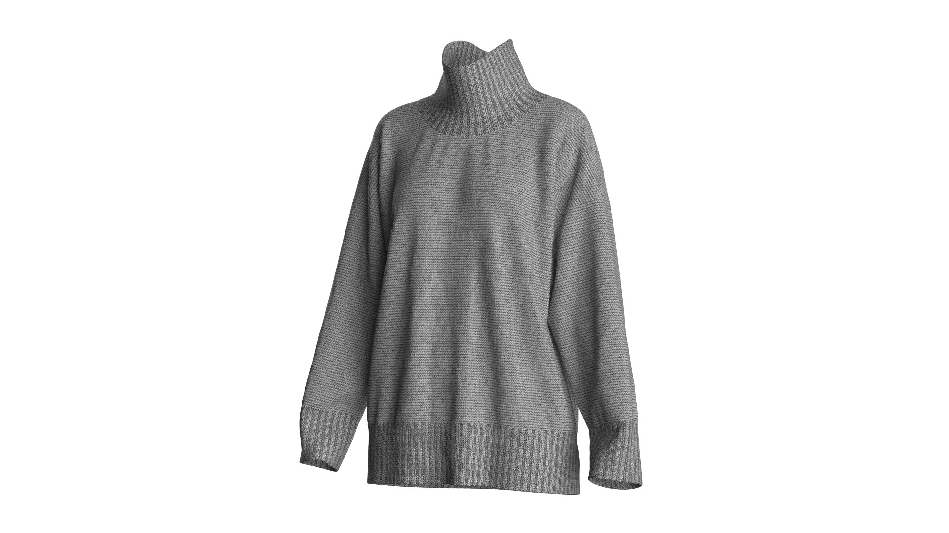 3D Female knit long sleeve model - TurboSquid 2181460