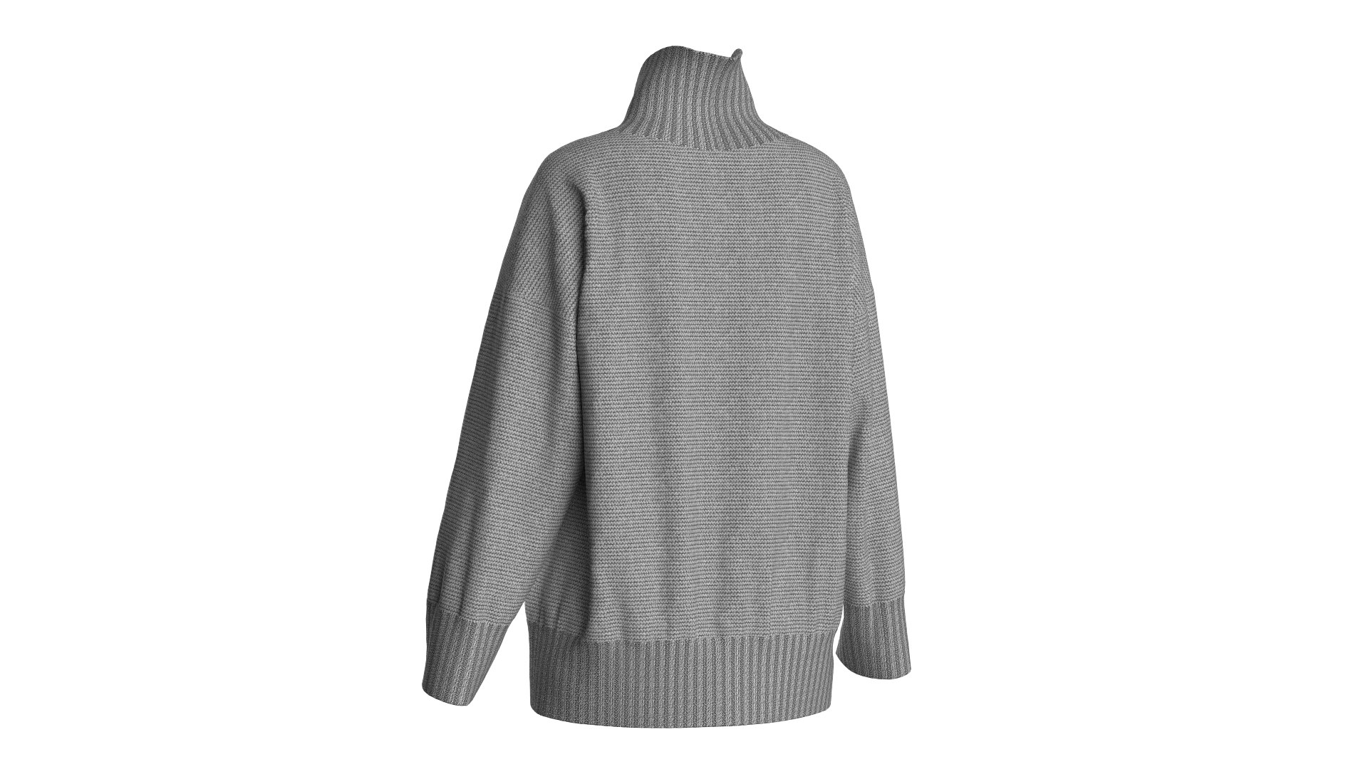 3D Female knit long sleeve model - TurboSquid 2181460