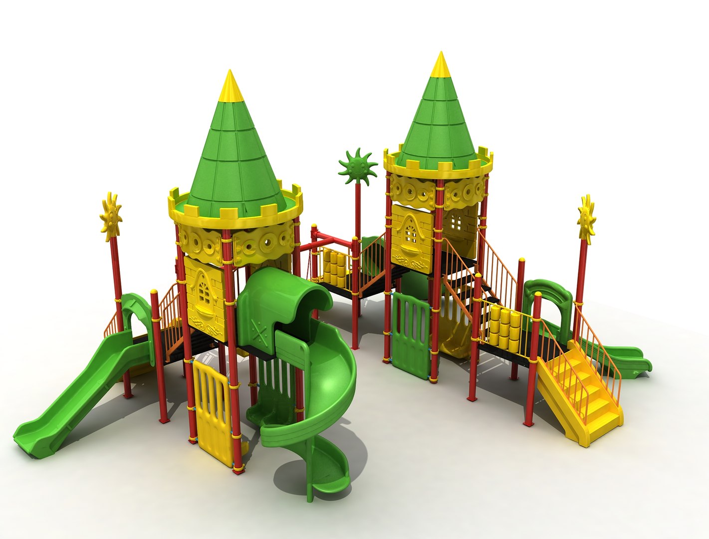 3D Metal Playground Polythene - TurboSquid 1579769