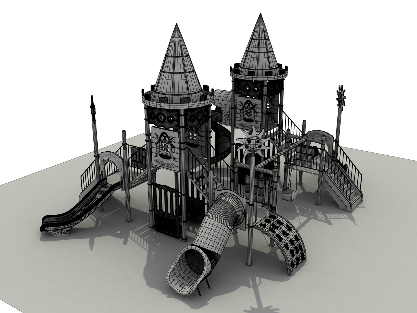 3D Metal Playground Polythene - TurboSquid 1579769