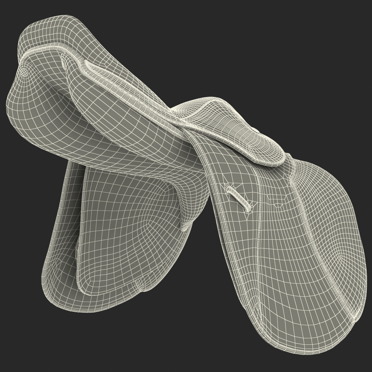 saddle modeled realistic 3d model