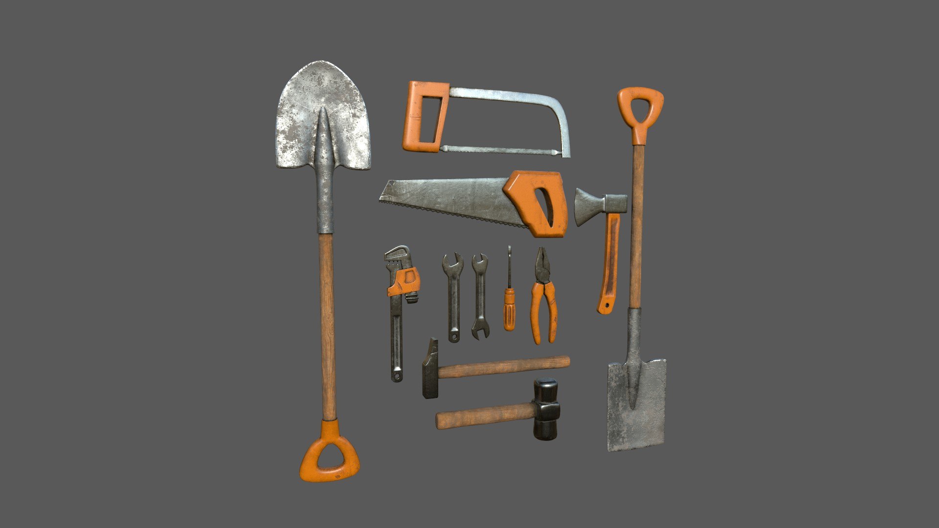 Tools collection 3D model - TurboSquid 1847209