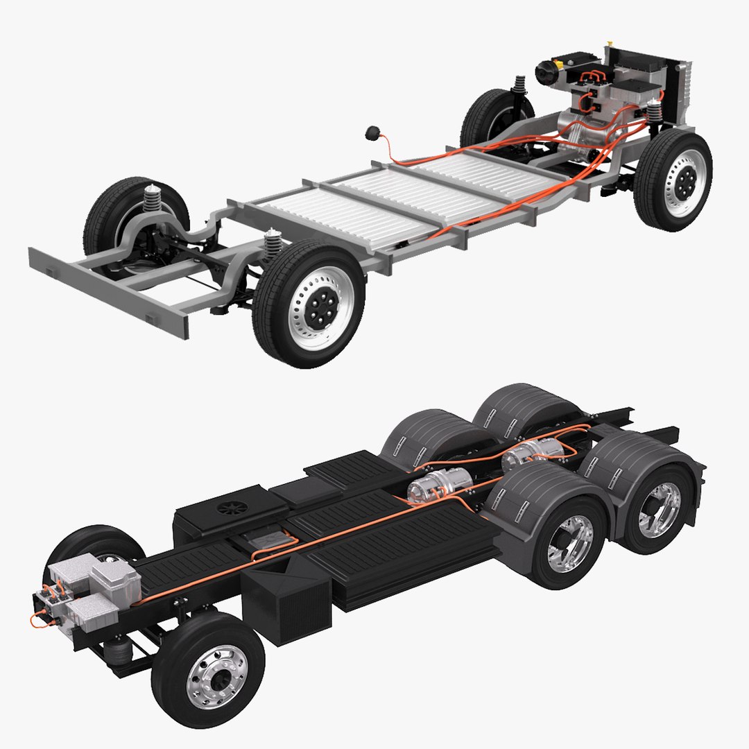 Electric Truck and Van Chassis Collection 3D model - TurboSquid 1719246