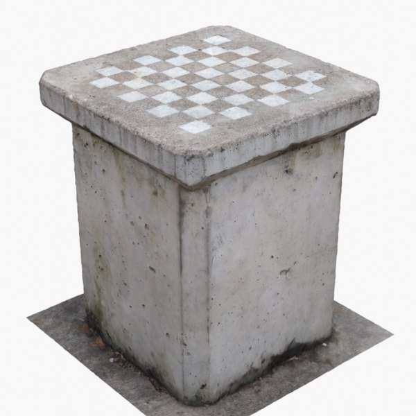 Street chess table scan 3D model - TurboSquid 2027020