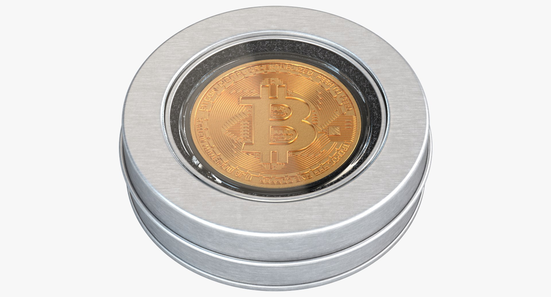 Bitcoin coin souvenir box 3D model - TurboSquid 1204076