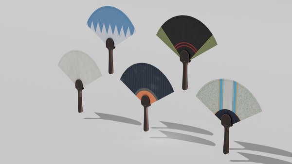 3D Japanese Furniture Kit - Hand Fan - TurboSquid 1953696