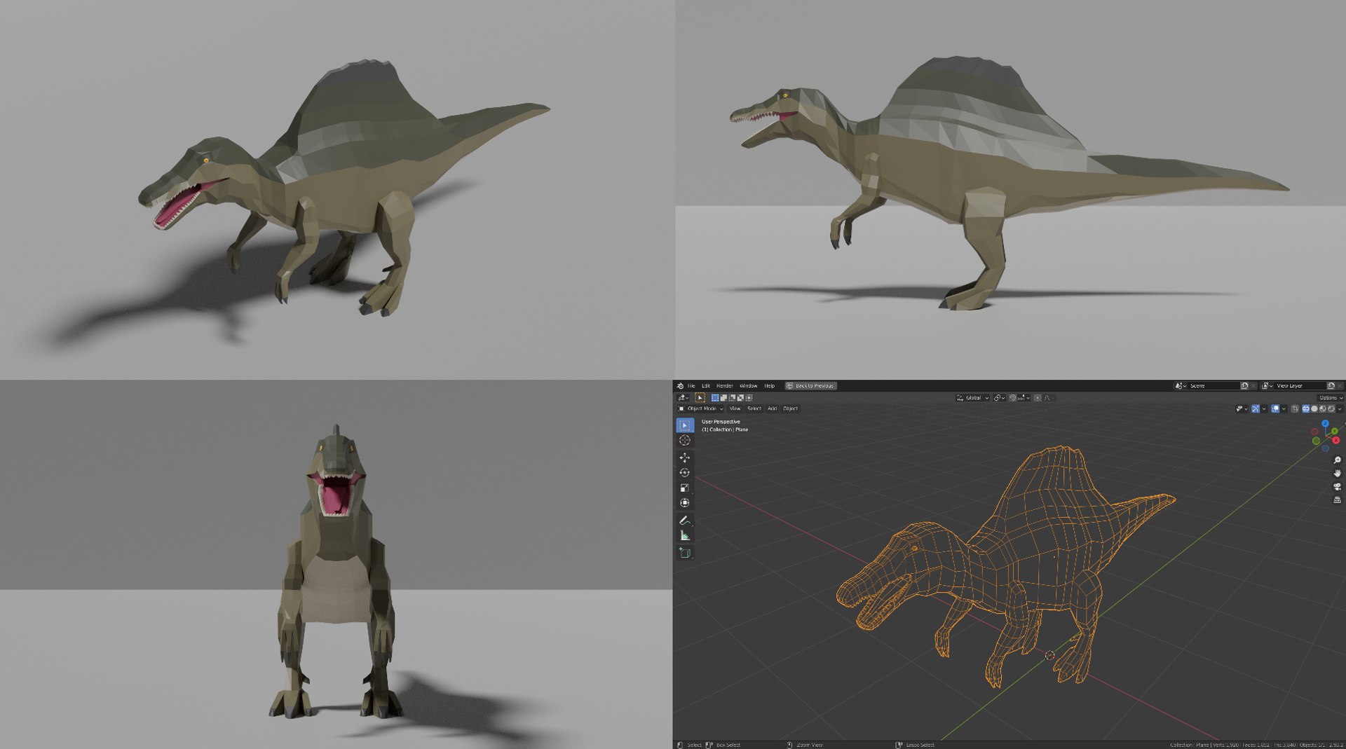 3D Dinosaurs Pack Model - TurboSquid 1777187
