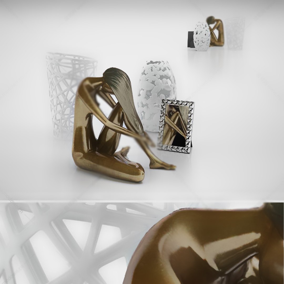 Handicrafts sculpture photo frame model - TurboSquid 1795026