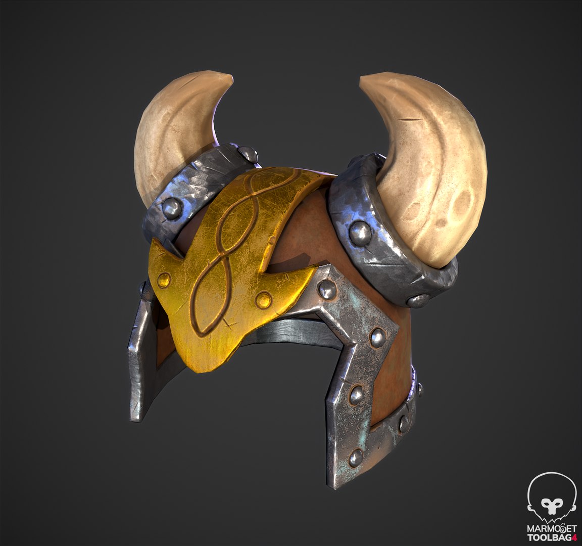 3D Stylized Viking Helmet - TurboSquid 2155278