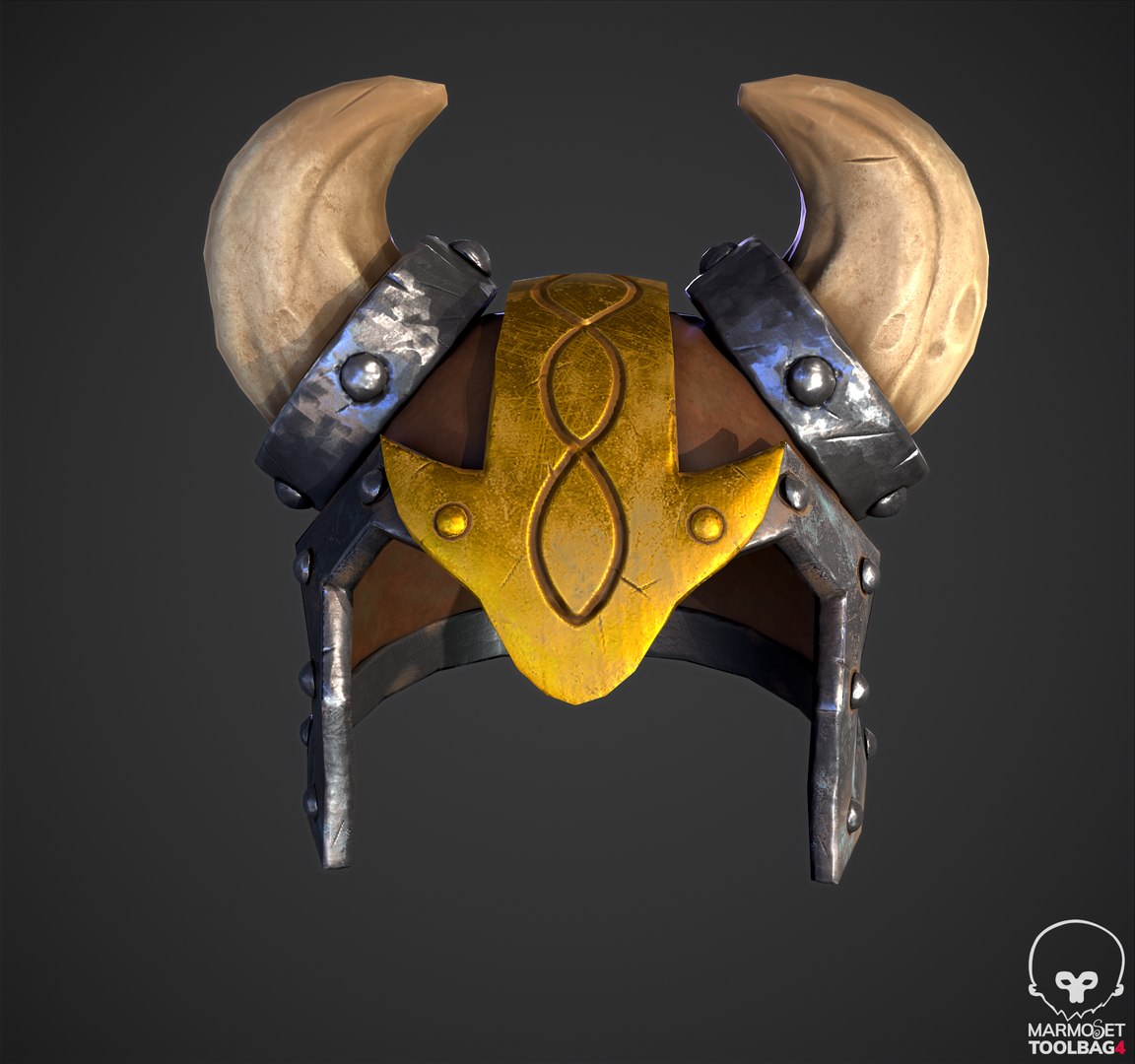 3D Stylized Viking Helmet - TurboSquid 2155278