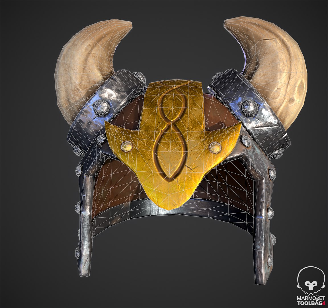3D Stylized Viking Helmet - TurboSquid 2155278