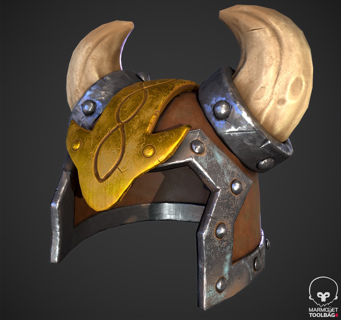 3D Stylized Viking Helmet - TurboSquid 2155278